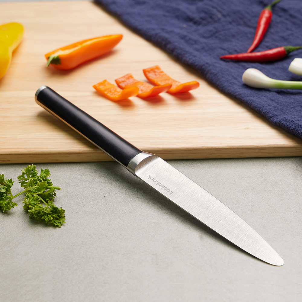 Bộ Dao 7 Món Lock&Lock Gồm 6 Dao, 1 Khối Đỡ Dao Nam Châm Bằng Gỗ - Màu ...