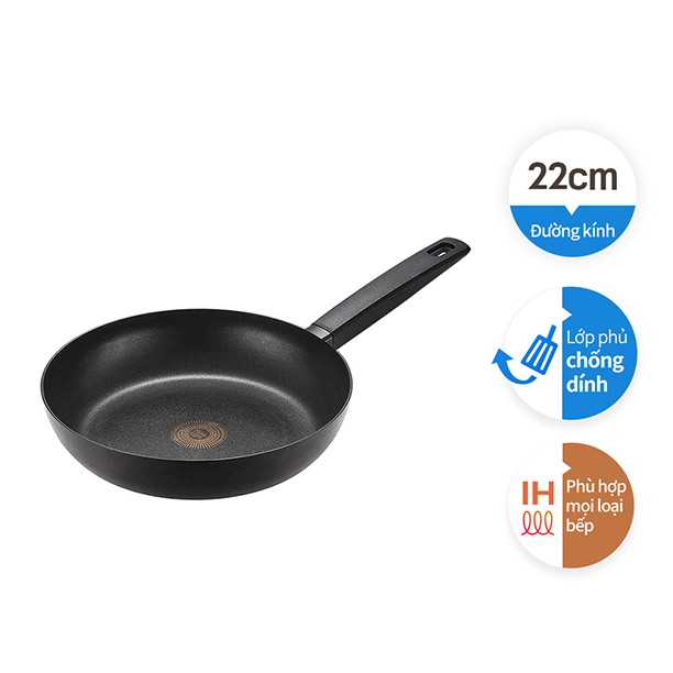 Hard&Light Black Frying Pan 22cm (Can use on induction) LHL5223-IH ...
