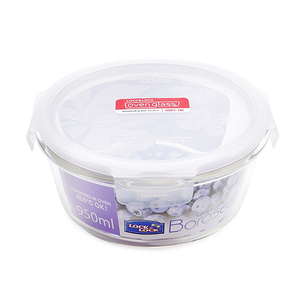 Hộp Thủy Tinh Chịu Nhiệt Ys Tròn 950Ml - Locknlock - LLG861 | LocknLock VN