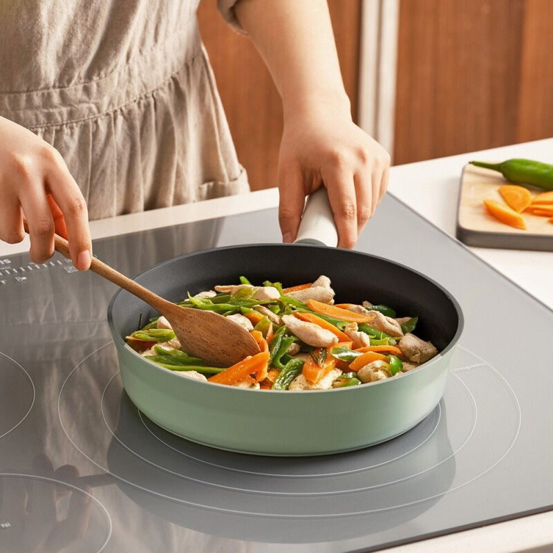 Nồi Thấp Suit LocknLock 24cm - Màu Mint - CSU1242MIT | LocknLock VN
