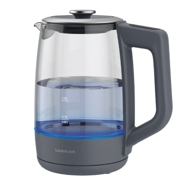 LocknLock Smart glow glass electric kettle 1.7L EJK276GRY | LocknLock VN