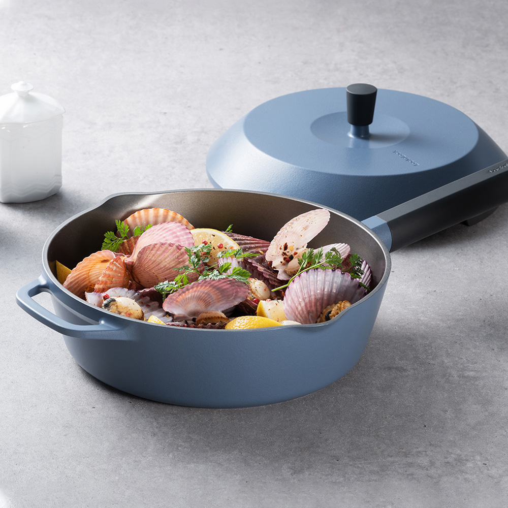 Master deep pan with a lid 24cm Non-stick induction frying pan ...